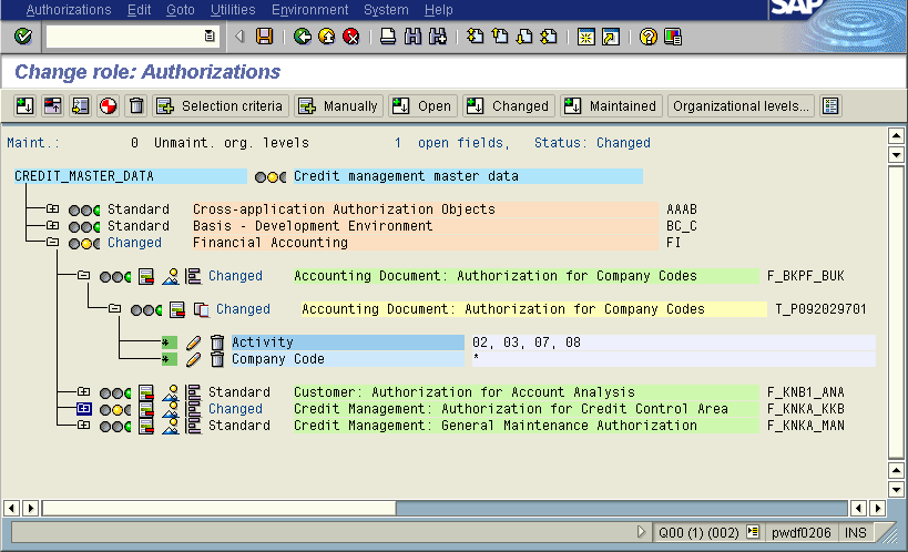 11. Authorization and Role maintance: 2016