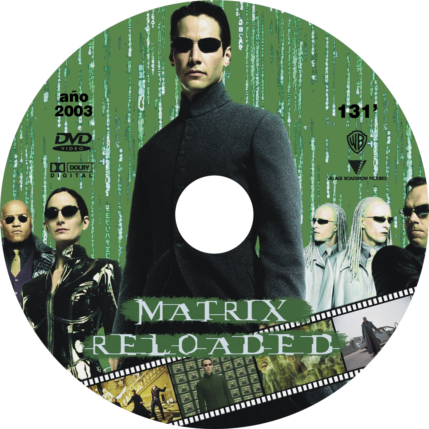 Caratulas de películas DVD para cajas CD: Matrix Reloaded - [2003]