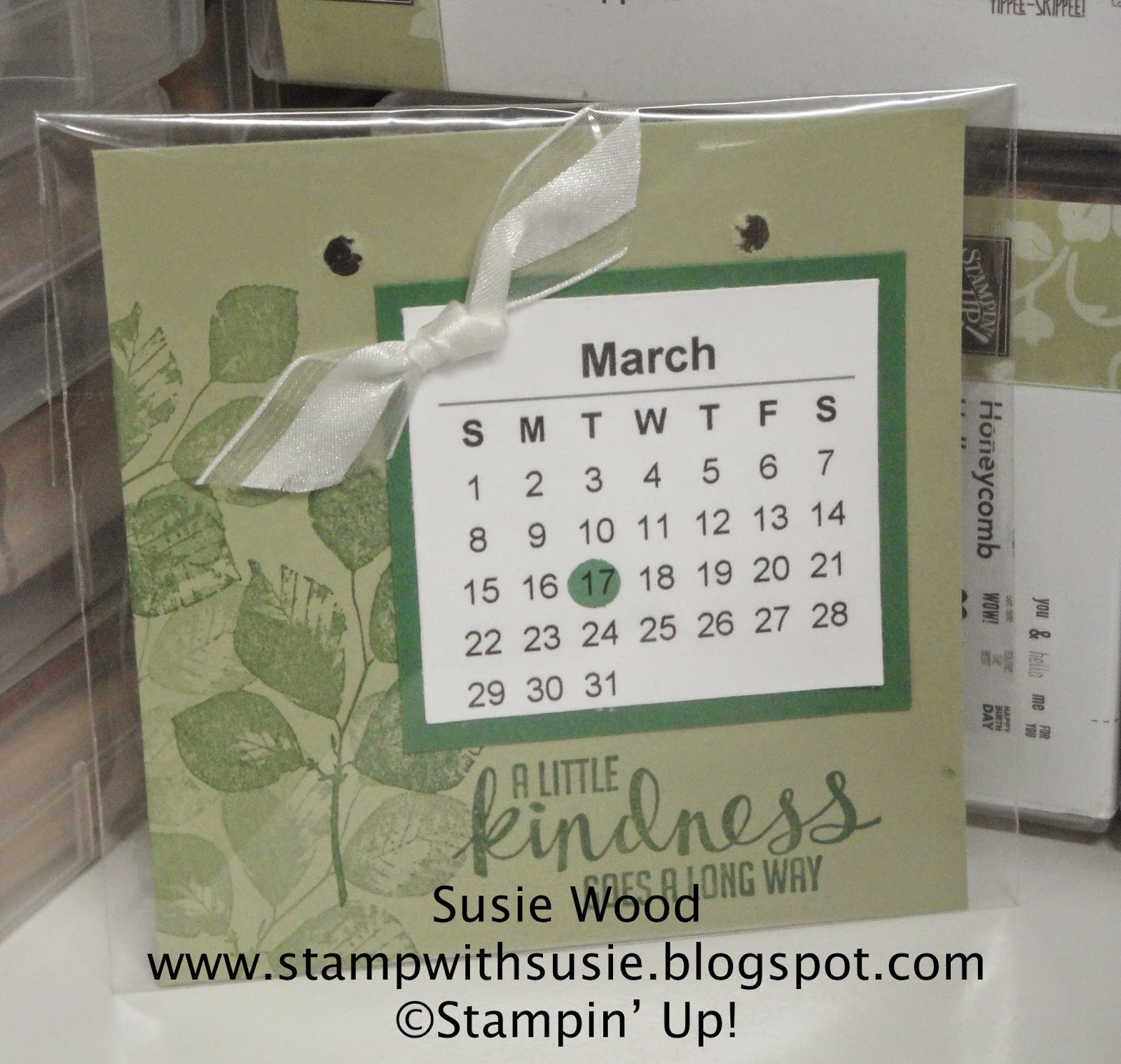 Stamp with Susie: My March calendar page......