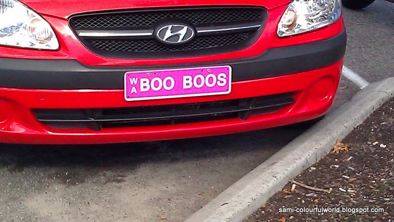 COLOURFULWORLD: Personalised Number Plates I