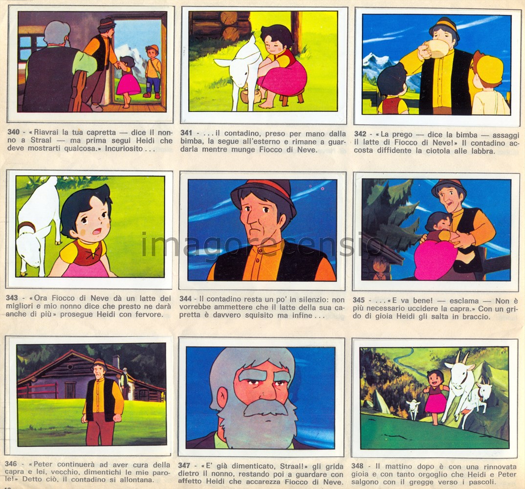 Imago Recensio: "Heidi" - Album figurine Panini 1978
