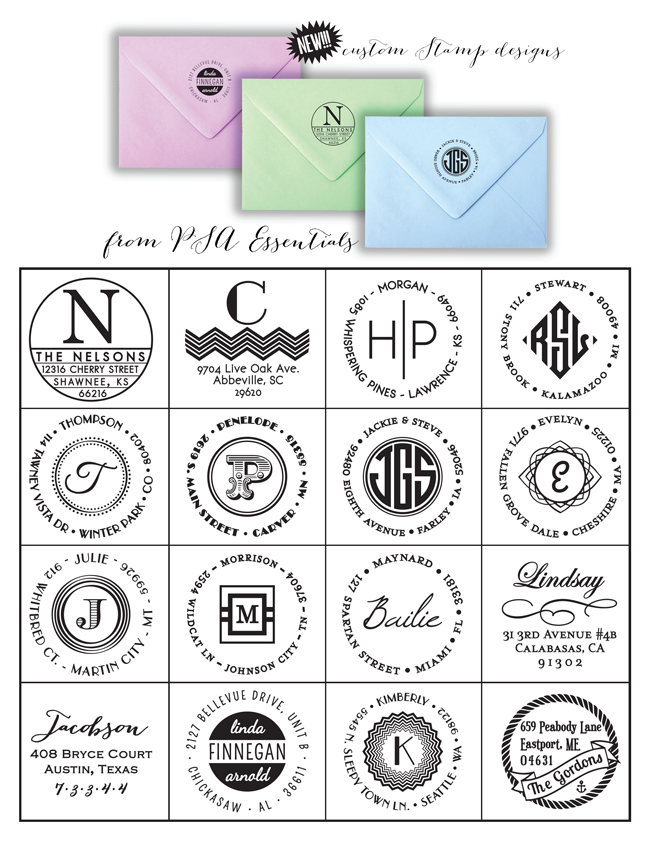 More Than Paper Blog: Personalized Address Stamp Sale & NEW Designs