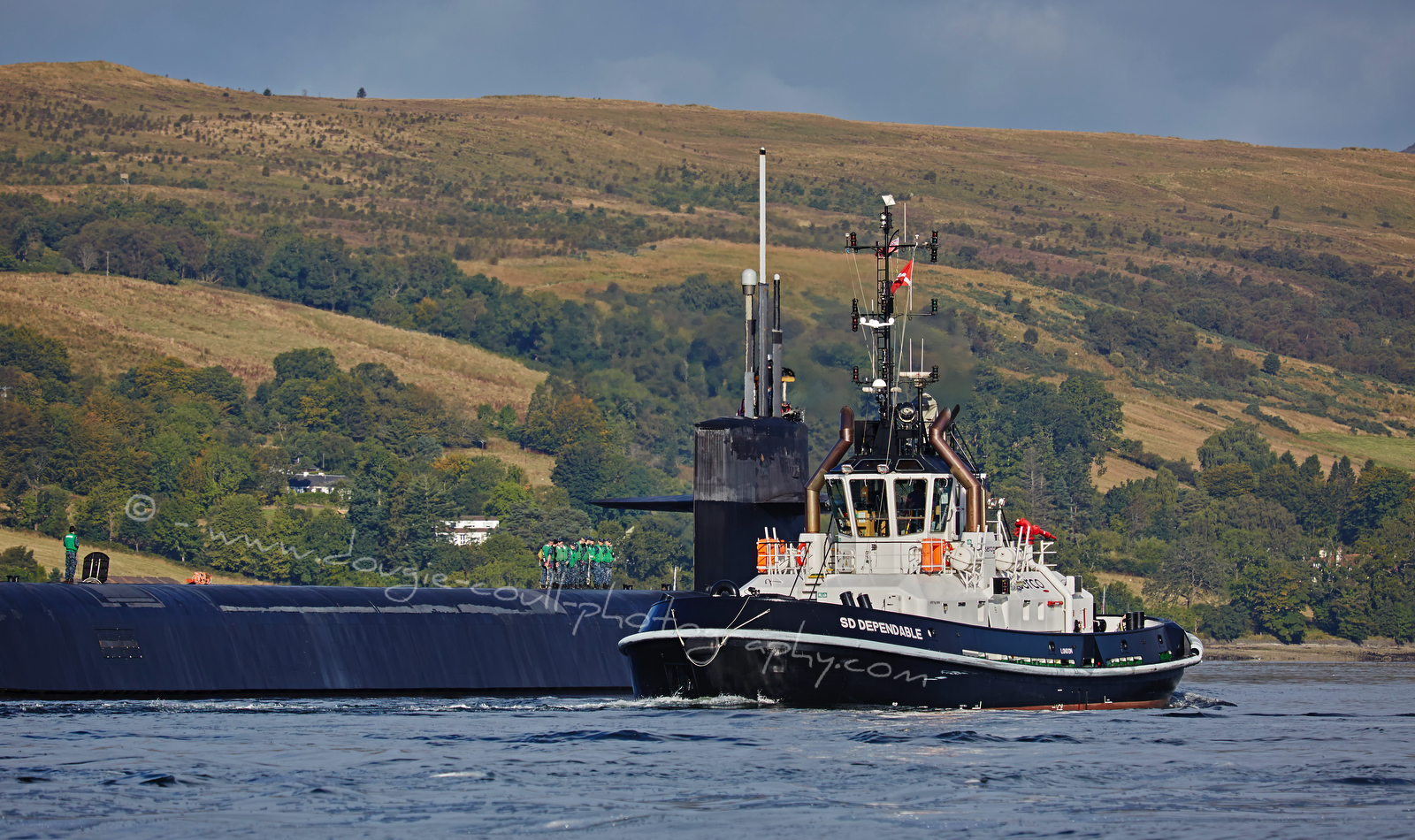 Dougie Coull Photography: US Navy Ohio Class Submarine at Faslane