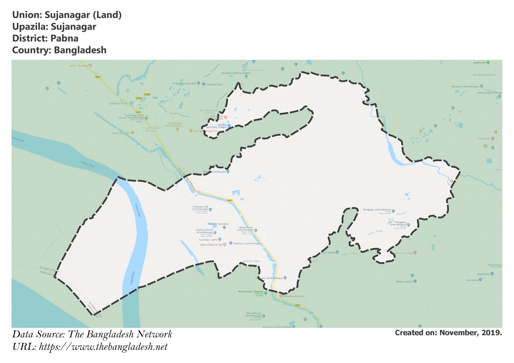 Sujanagar Union, Pabna