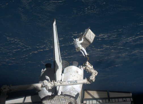 Suburban spaceman: NASA Shuttle Atlantis: Era’s Final ISS EVA