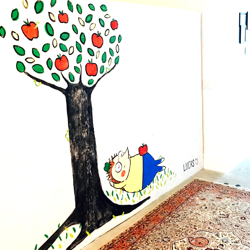 Linzer Lane: Apple Tree Wall Mural