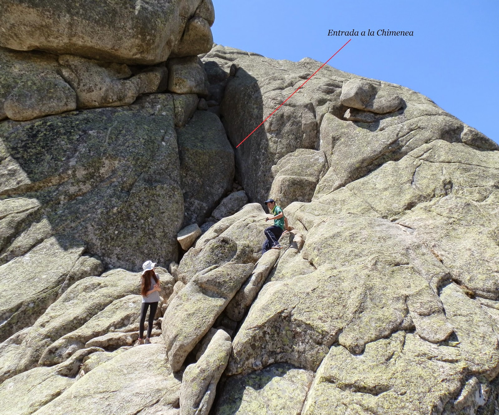 El Yelmo vía normal Norte por Chimenea