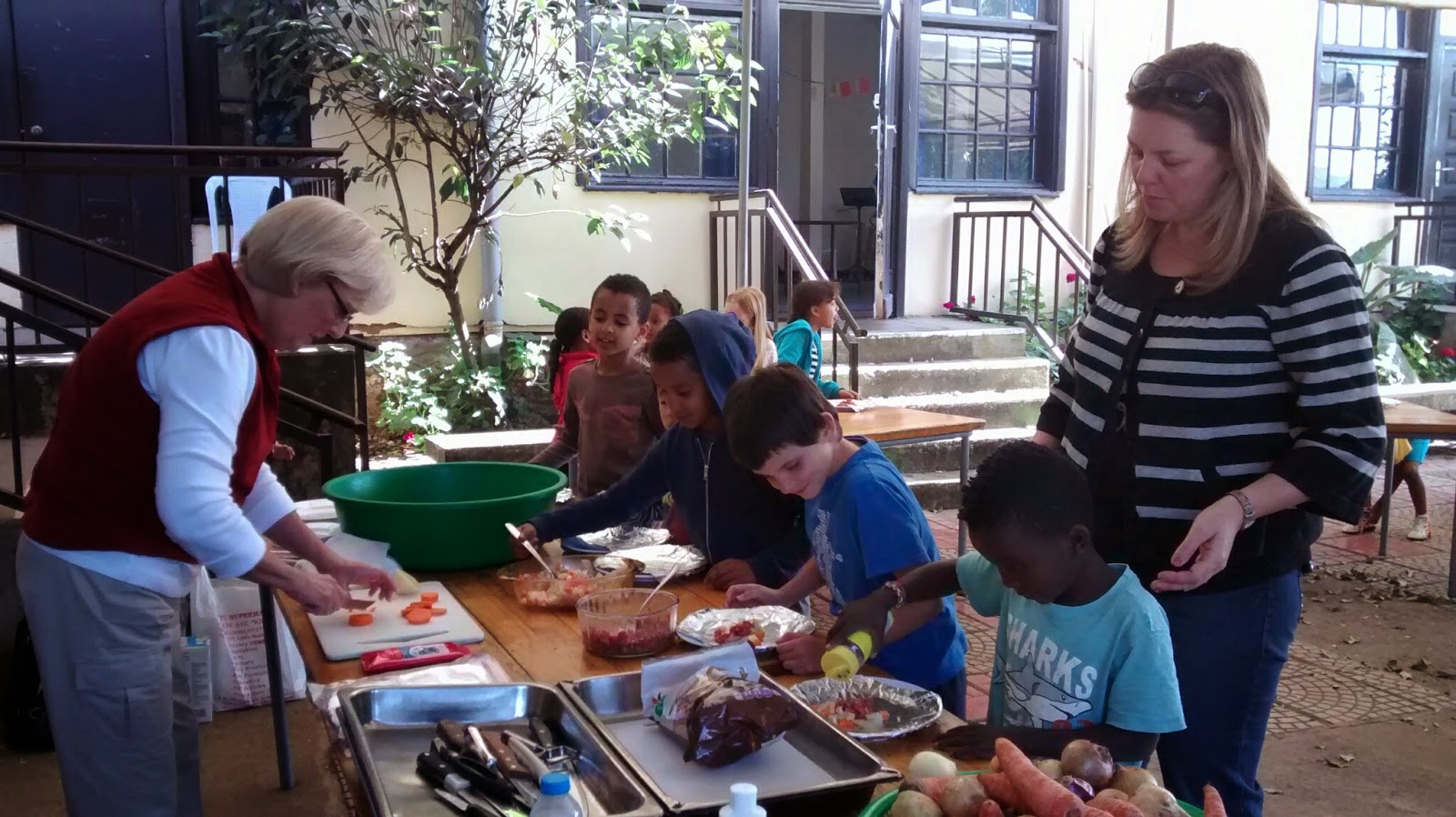 The Farrell Family in Africa: Cooking at school