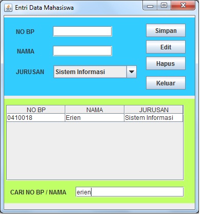Tutorial Java Netbeans Mysql: Cara Mudah Membuat Form Pencarian Di Java