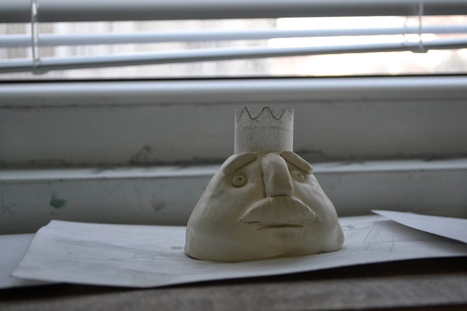 The Cavemen: Clay character head modelling