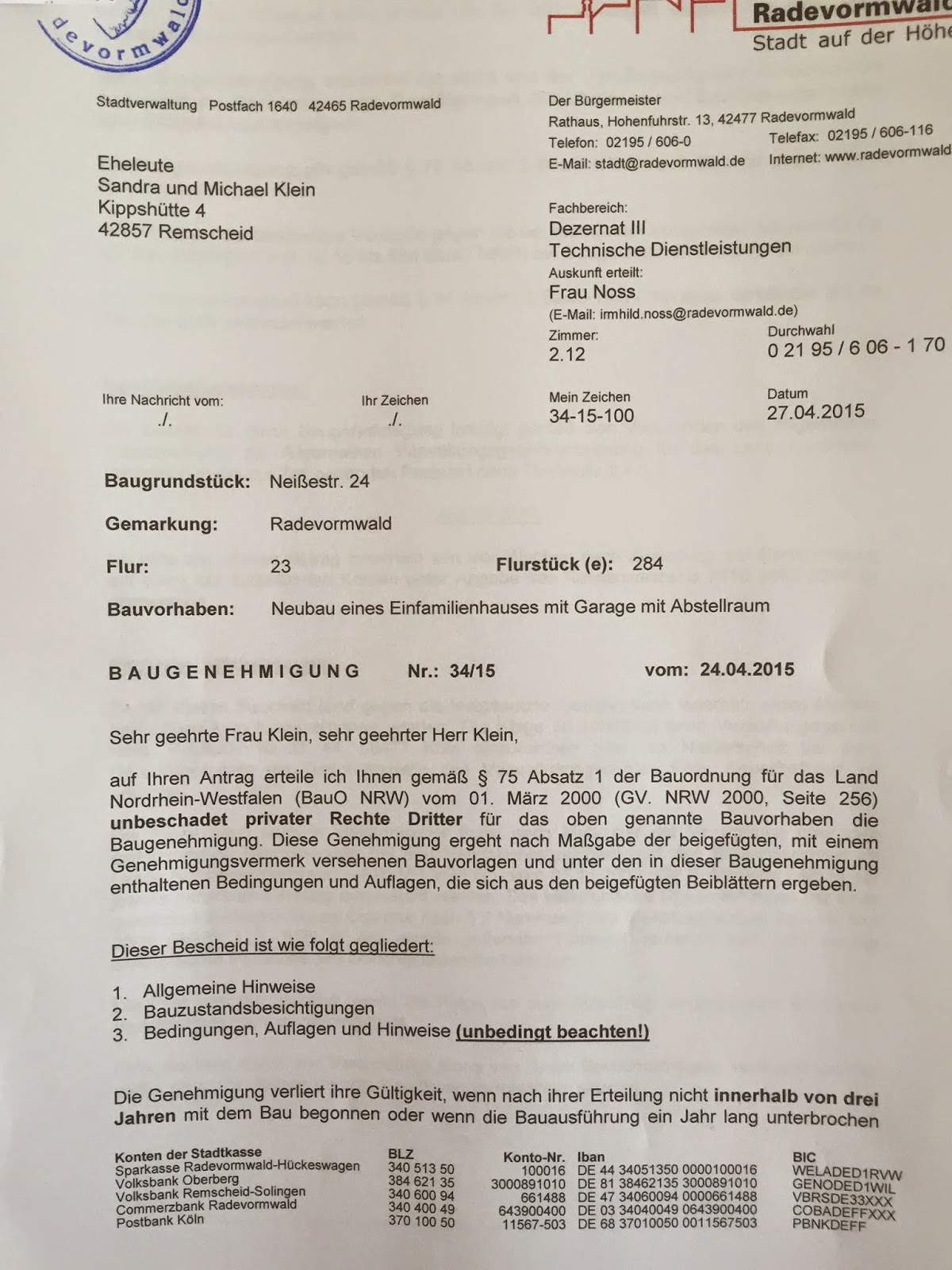 Wir bauen ein Haus :-): Baugenehmigung endlich da! Wir bauen ein Haus :-): Baugenehmigung endlich da!