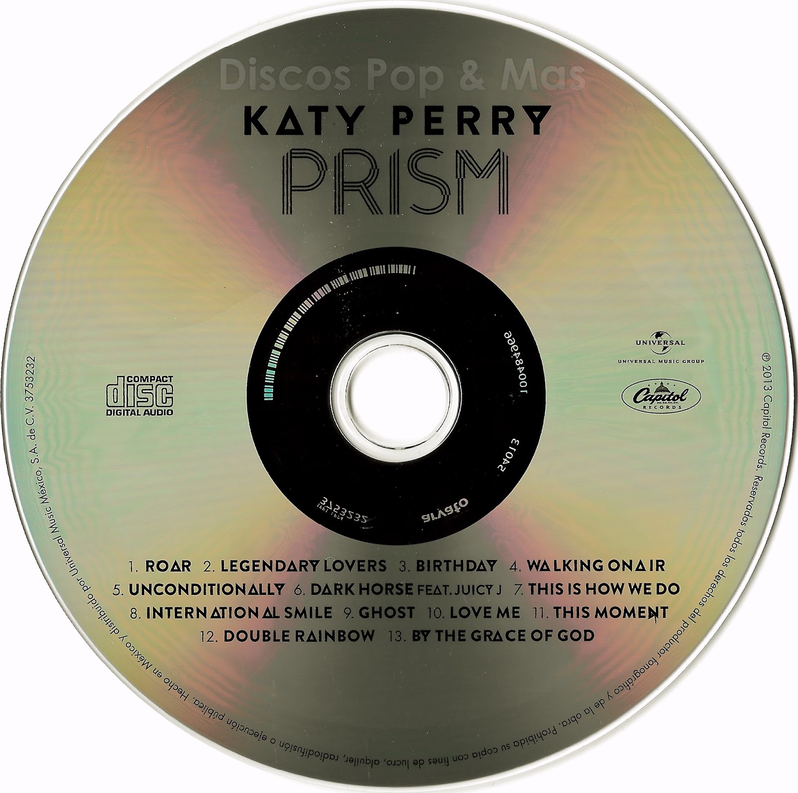 Discos Pop & Mas: Katy Perry - PRISM