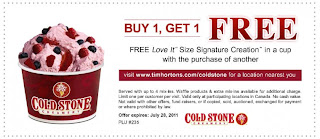 Rothesay Coupon Mom: BOGO Deal at Cold Stone Creamery