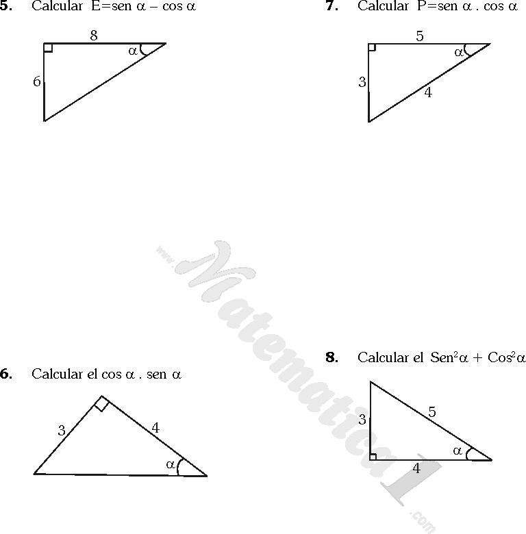 SENO Y COSENO EJEMPLOS DE TRIGONOMETRIA DE SEXTO GRADO DE PRIMARIA ...