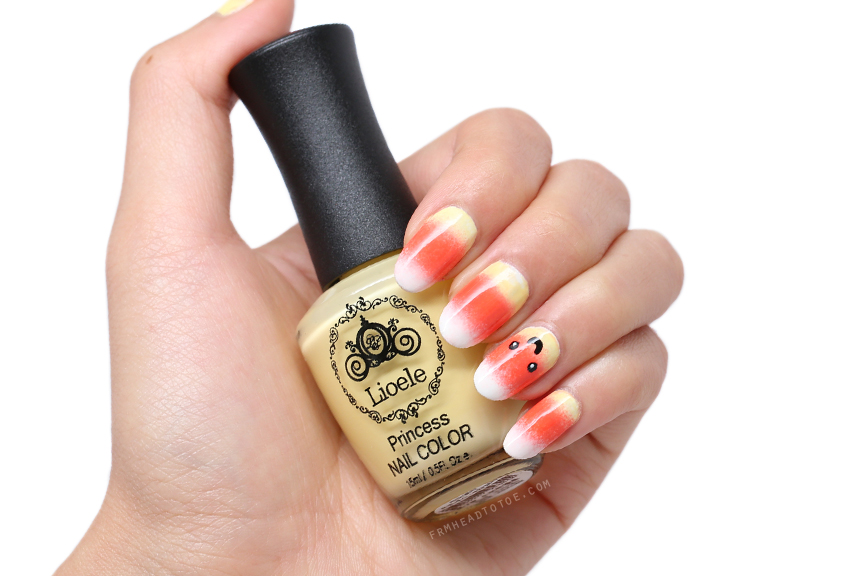 Manicure Monday: Candy Corn Halloween Nail Art - From Head To Toe