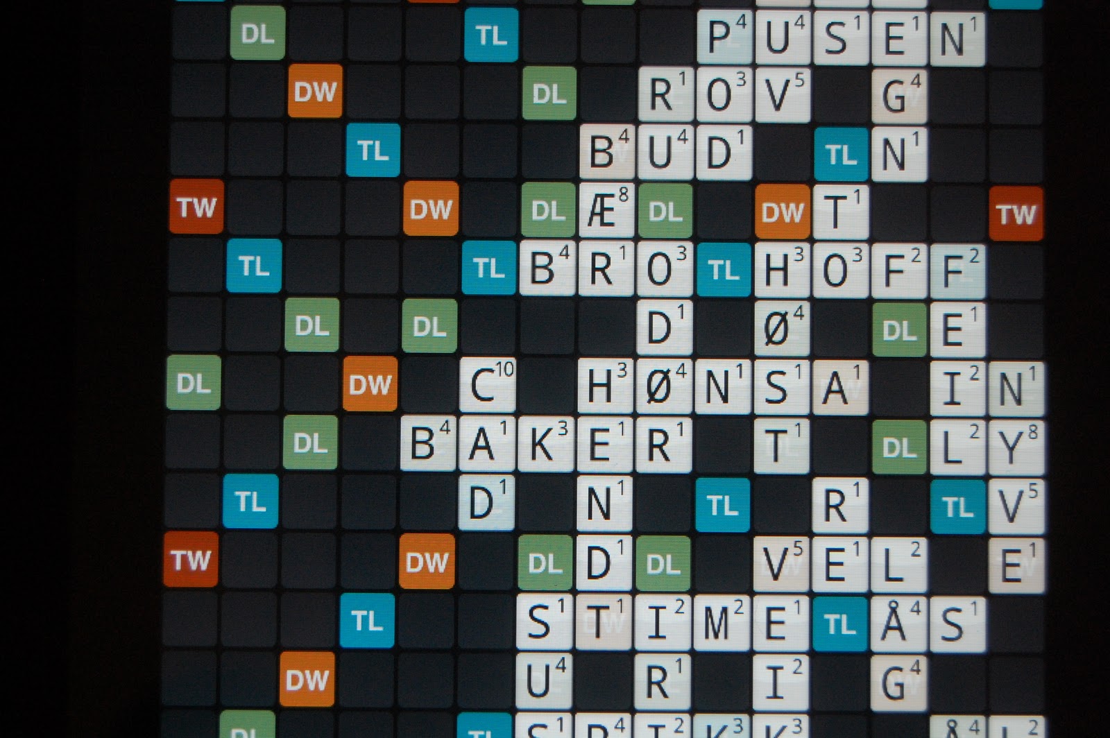 Joruns garn : Wordfeud.