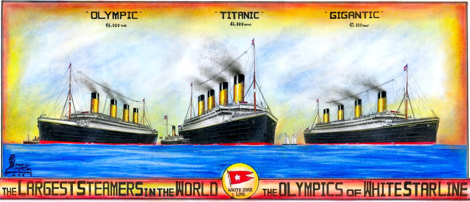 Mitologia do Titanic Britannic e Olympic