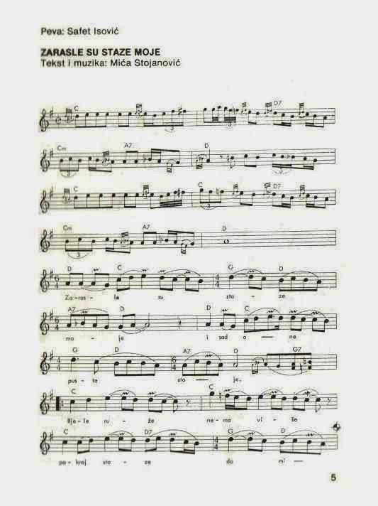Scores for Balkan music Note za Harmoniku Violinu