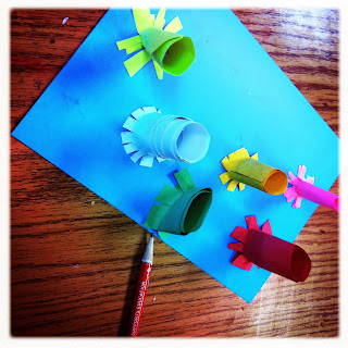 ChumleyScobey Art Room: Paper Cylinder Sculpture