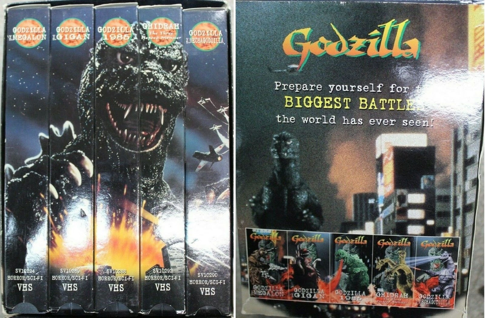 the sphinx: GODZILLA: American Home Video - VHS, Beta, CED, Laserdiscs ...