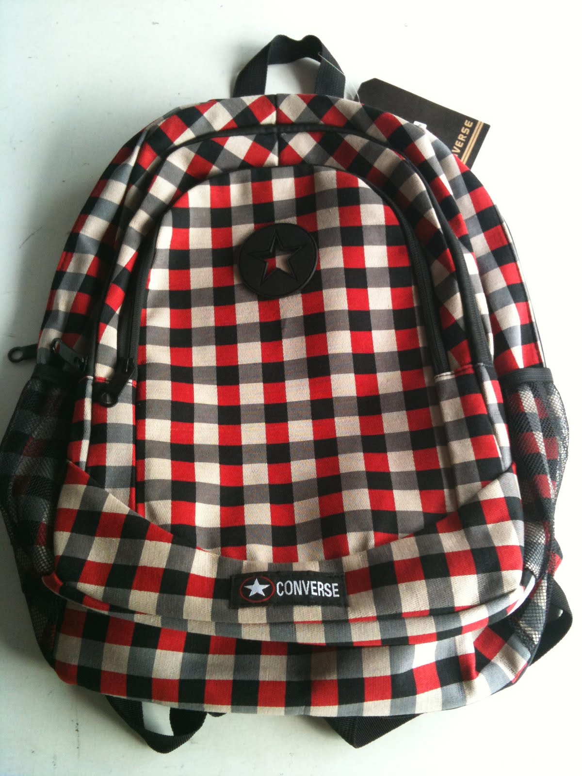 Converse Red Checker