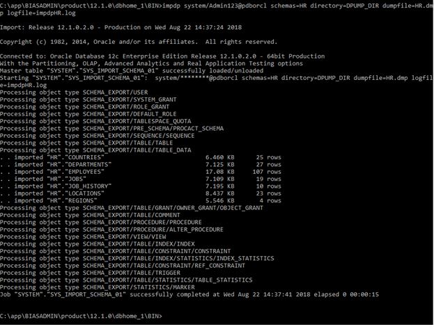 Info Imply Ravi Exporting And Importing Dmp File In Oracle Database 12c