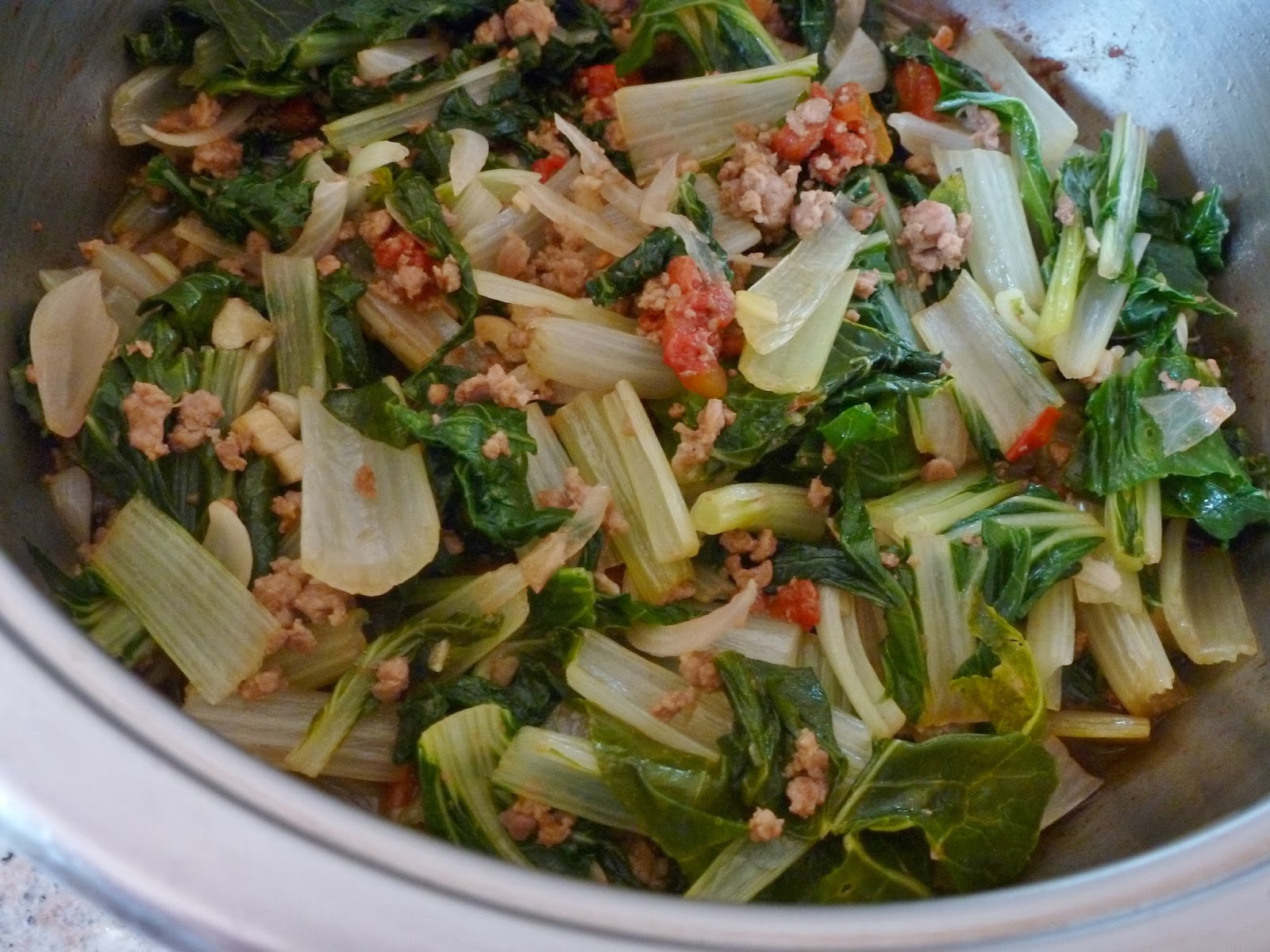 pepay's foodies and travels: Ground beef and pechay