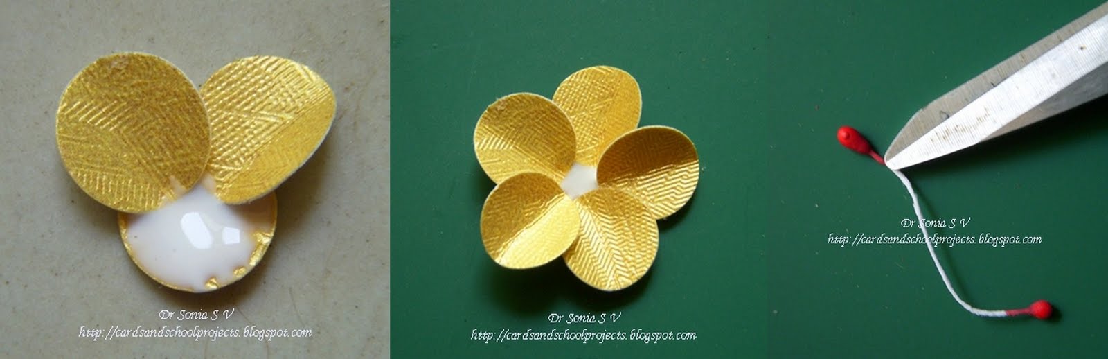 Cards and Crafts : Easy Circle Flower Tutorial and Punched Flower Tutorial