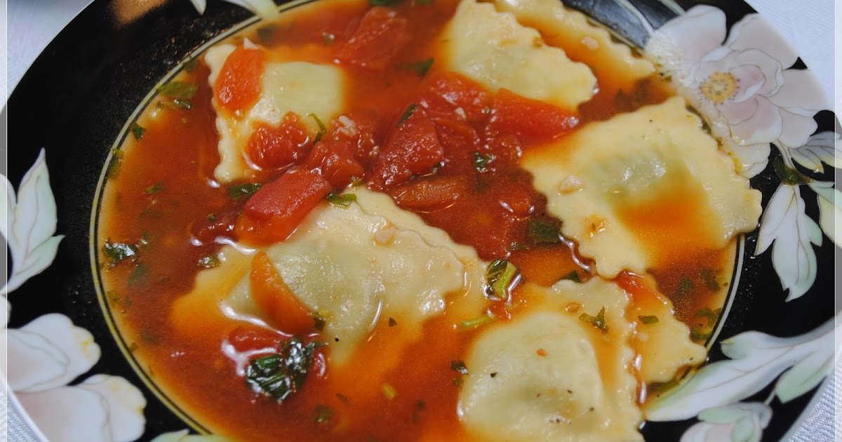 Salted Caramel Style: K&C's Tomato Ravioli Soup