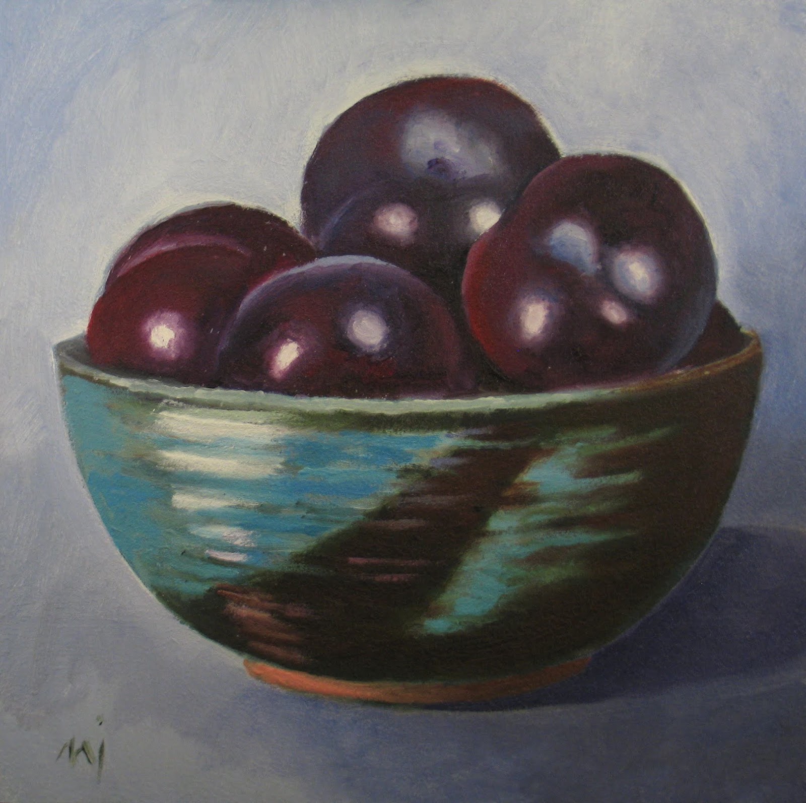 Nel's Everyday Painting: Plum Paintings - SOLD