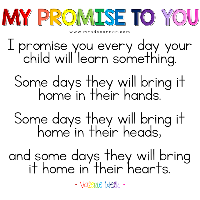 Kindergarten and Mooneyisms: My Promise to You