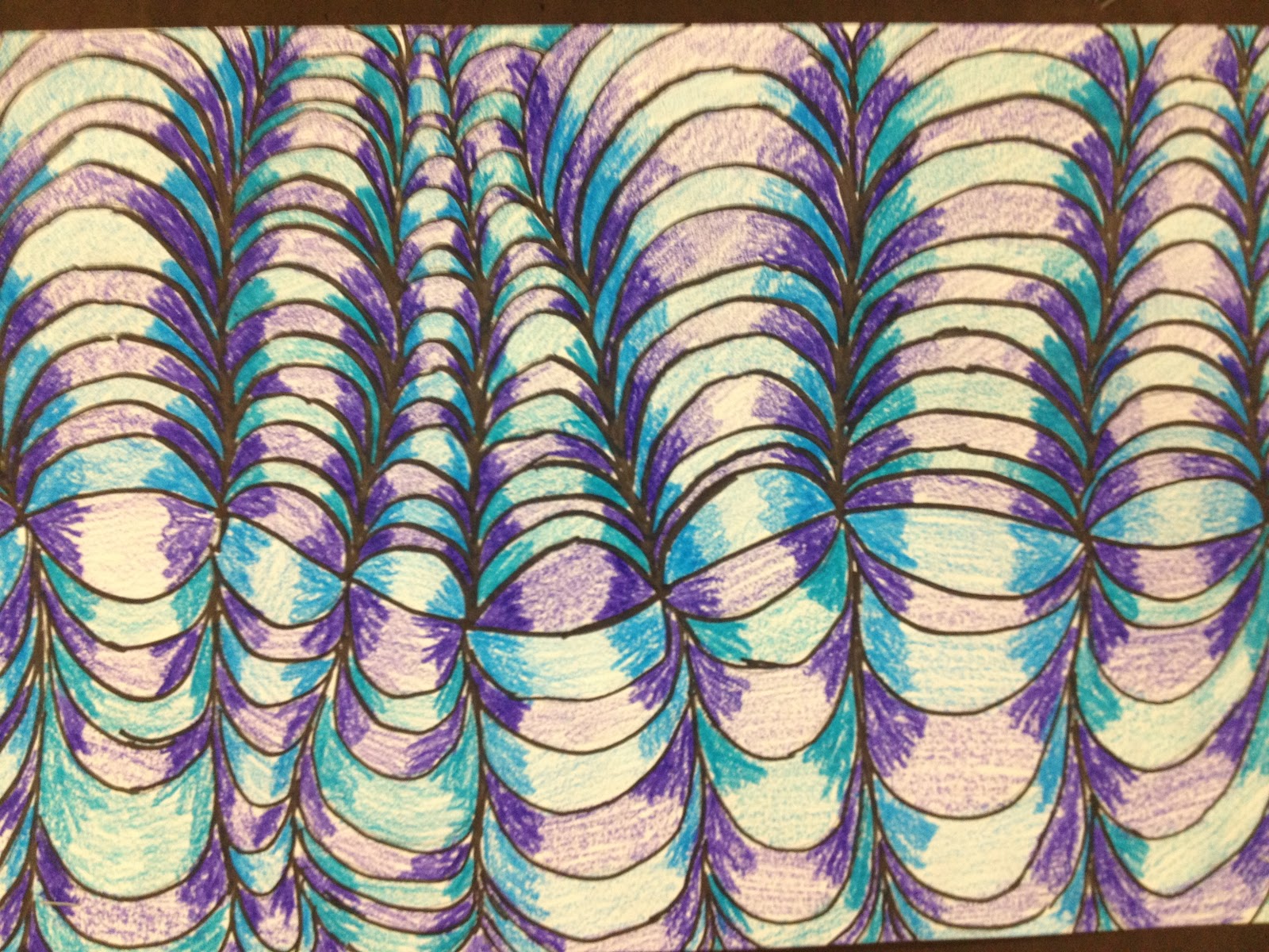 ART with Mrs. Garrett!: Op Art Drawing display