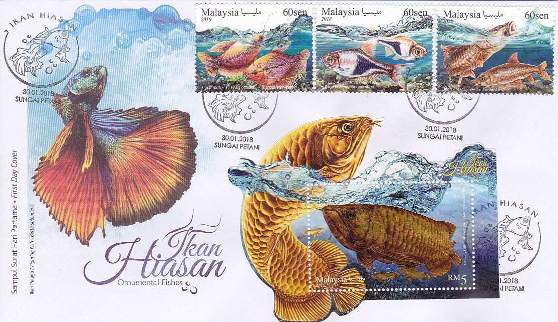 Stamps A La Carte: Malaysia Stamps - Ornamental Fish - January 30, 2018 ...