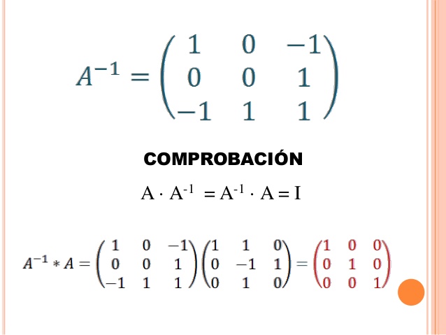 Aprendo Matemáticas, 5to Año Kalil Gibrán: MATRIZ INVERSA (EJERCICIOS ...