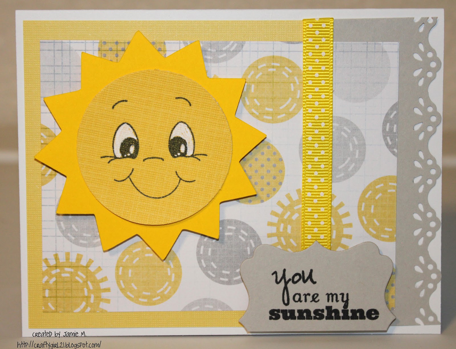 Crafty Girl 21!: Sunshine Card