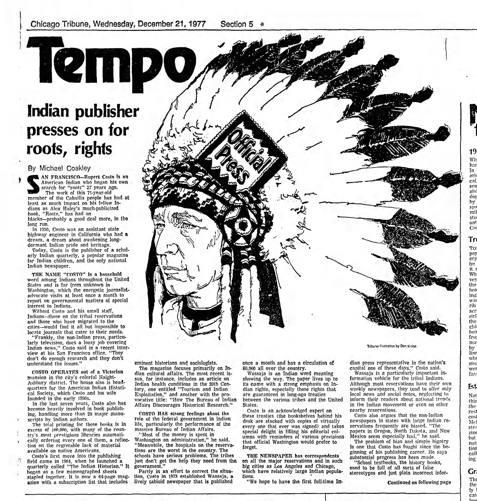 1977 Indian publisher presses on for roots, rights