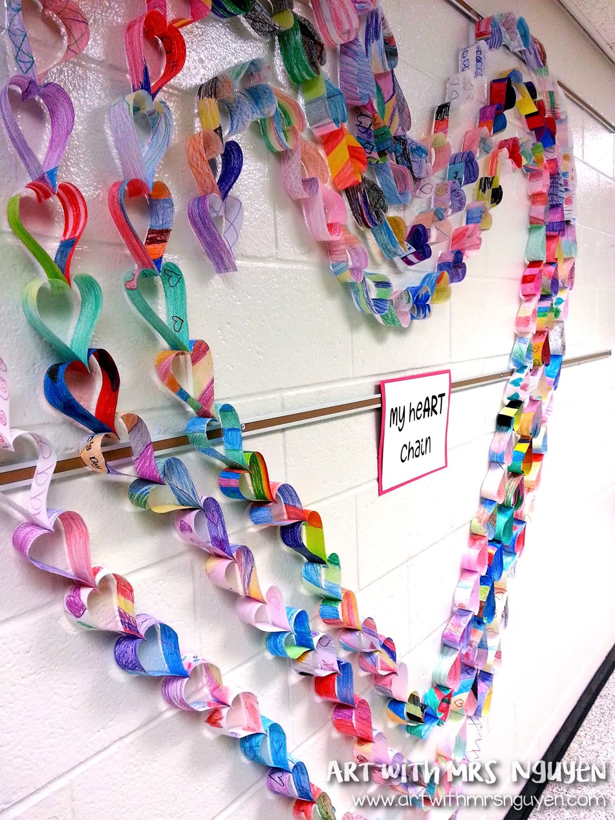 My Paper heART Chain! | Art with Mrs. Nguyen
