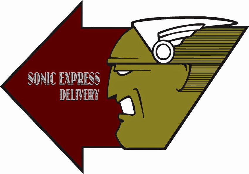 Tattooed Sky: Sonic Express Delivery Logo