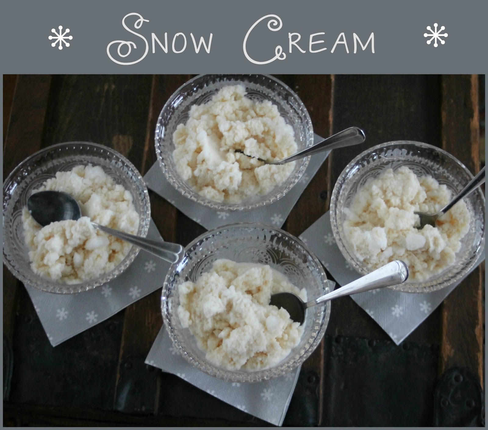 Thinking About Home: Celebrating Winter {Snow Cream Recipe Included!}