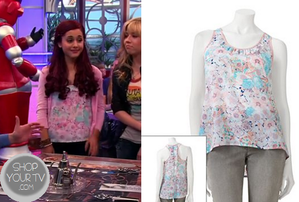 Sam & Cat: Season 1 Episode 9 Cat's Floral Frill Tank Top | Shop Your TV