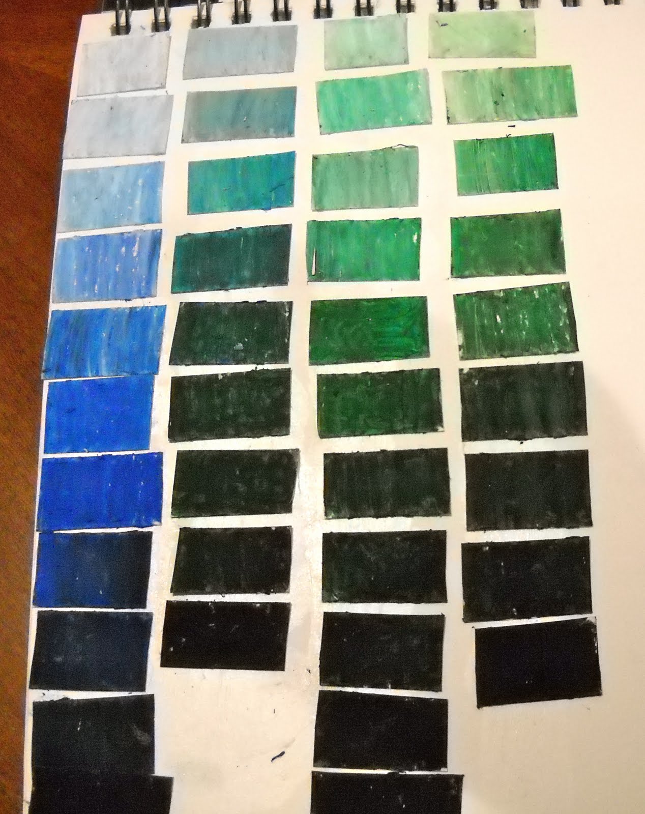 Kristen's Art Class Blog: Color Value Chart