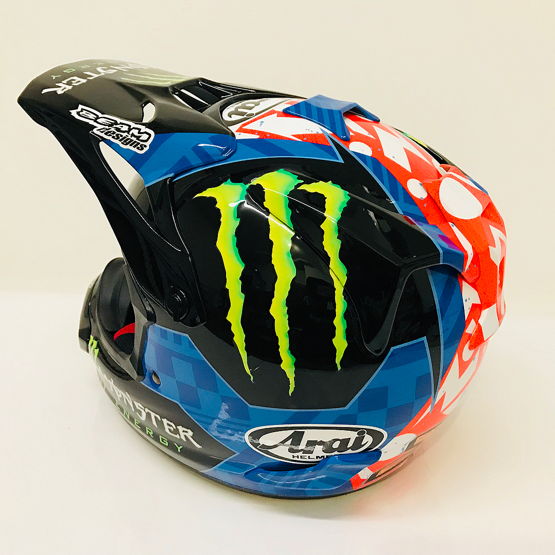 Racing Helmets Garage: Arai VX-PRO4 (MX-V) J.Barcia Anaheim1 2018 by ...