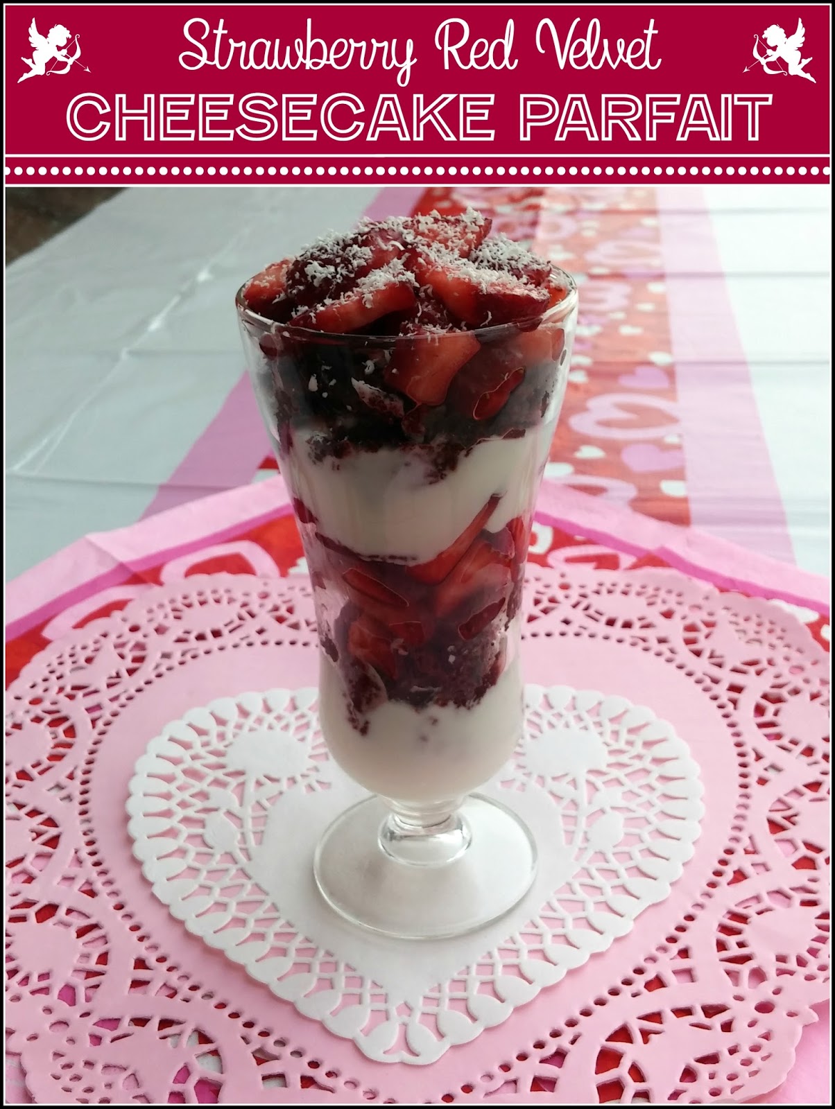SRC: Strawberry Red Velvet Cheesecake Parfait ~ Edesia's Notebook