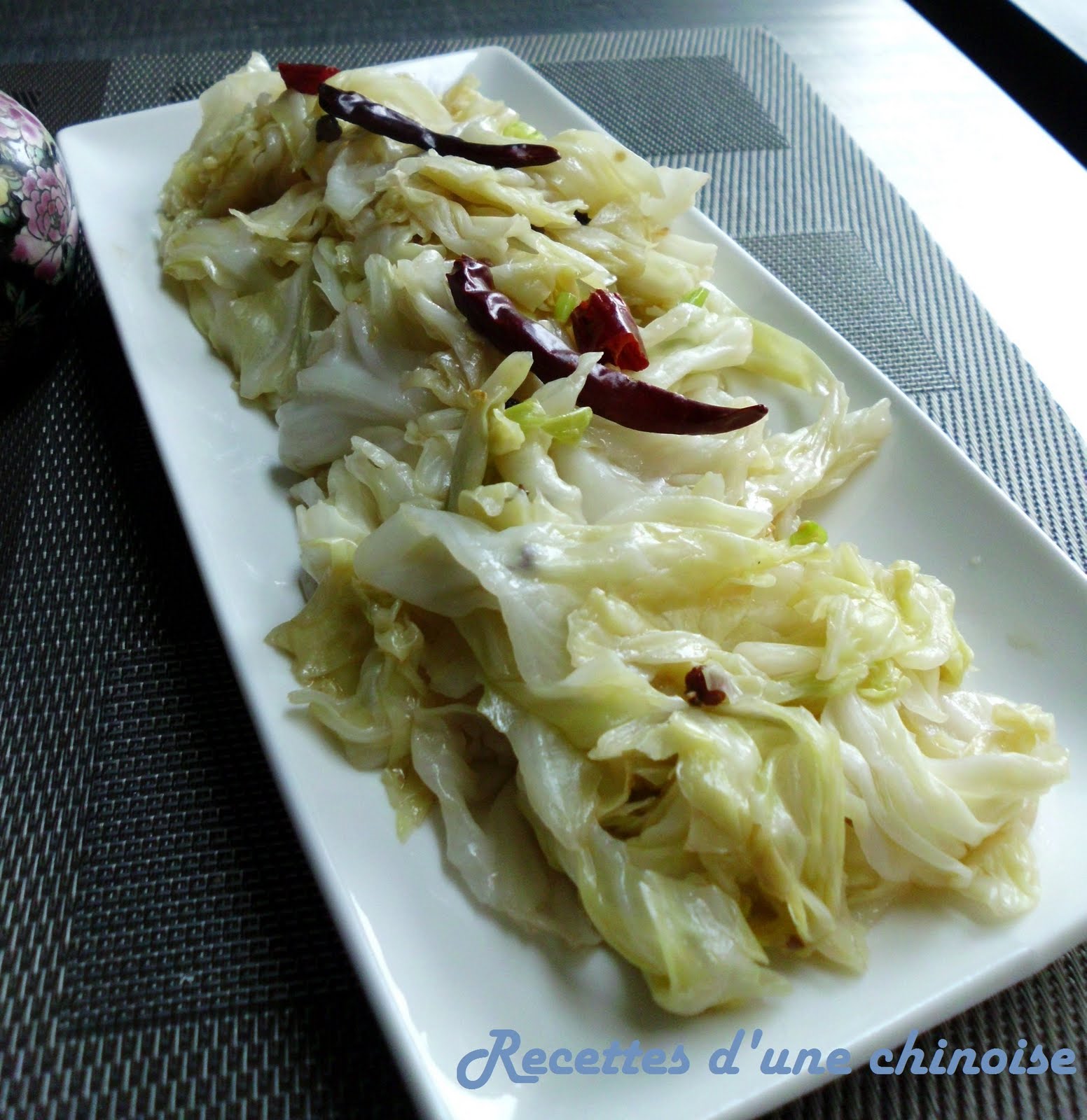 Recettes d'une Chinoise: Choudou aigre-doux 糖醋圆白菜 táng cù yuánbáicài