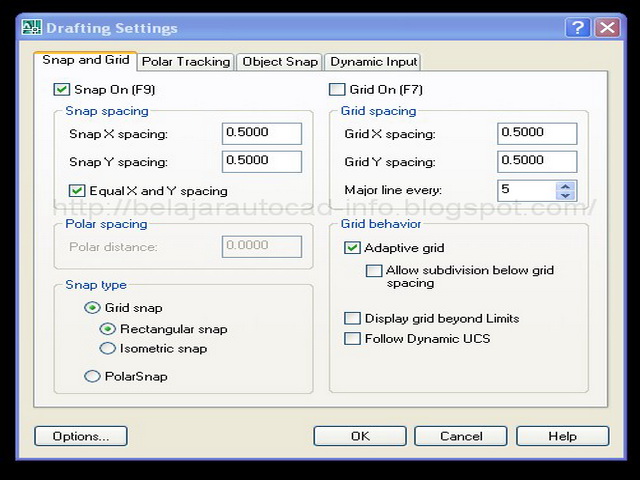 Tool Snap Belajar Autocad Tool Snap Belajar Autocad