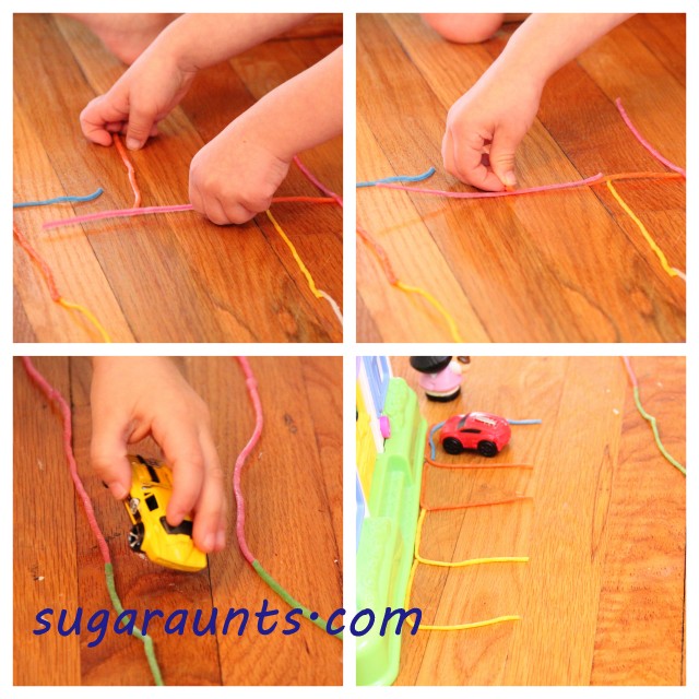 Create Your Own Race Track...fine motor play with Wikki Stix - The OT ...