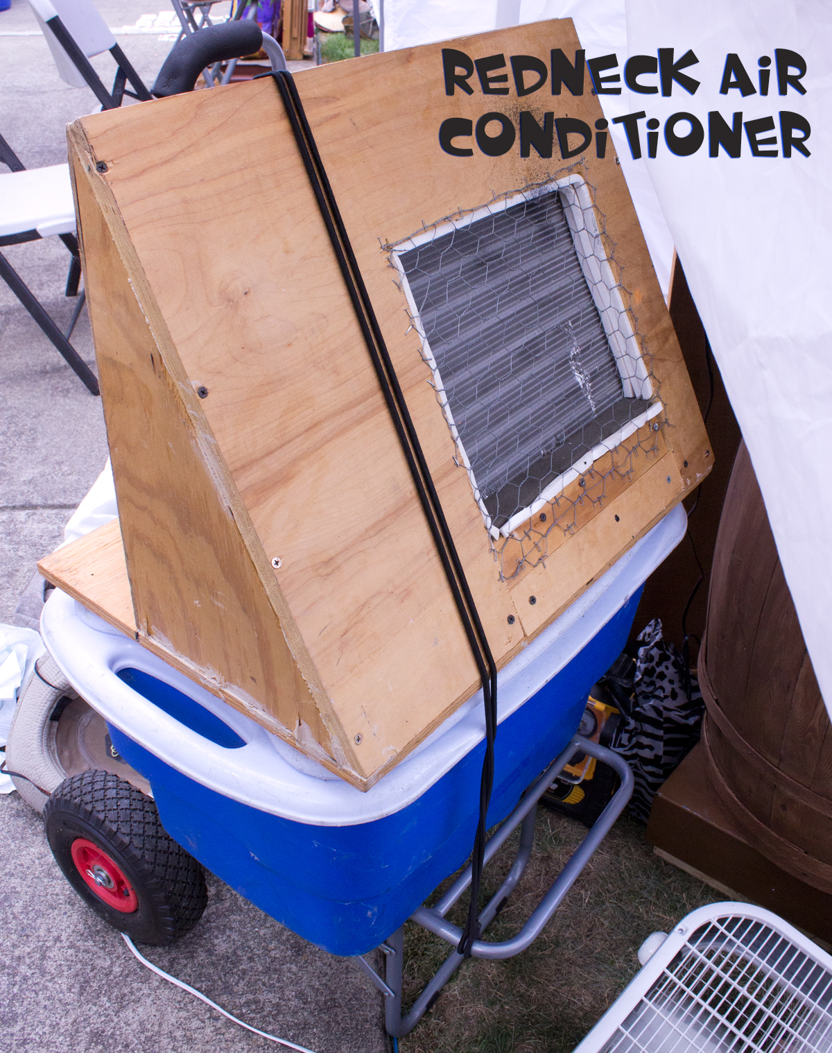 Love My Art Jewelry: Redneck Air Conditioner for Craft Fairs and Festivals