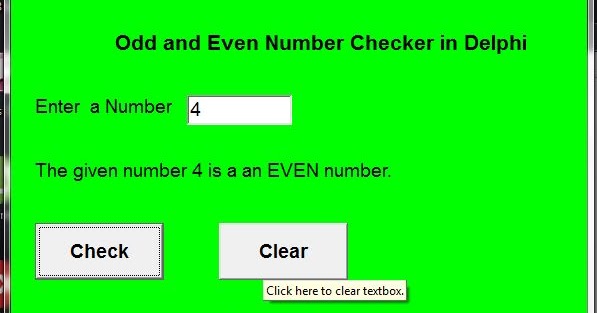 Free Programming Source Codes and Computer Programming Tutorials: Odd ... Free Programming Source Codes and Computer Programming Tutorials: Odd ...