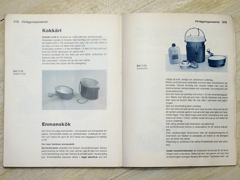 Four Bees: Swedish M/40 Mess Kit & Svea Alcohol Stove, M40/44 Svenska ...