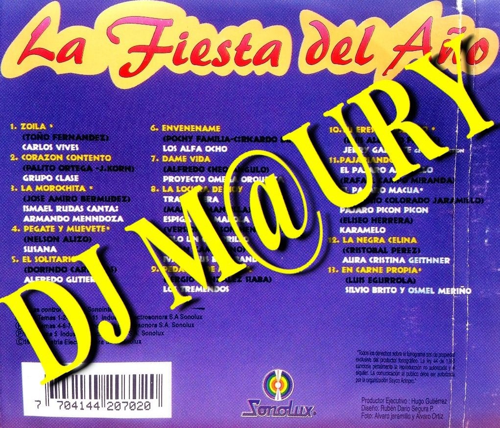 MELODIAS DE COLOMBIA: LA FIESTA DEL AÑO VOL 17 (1995)